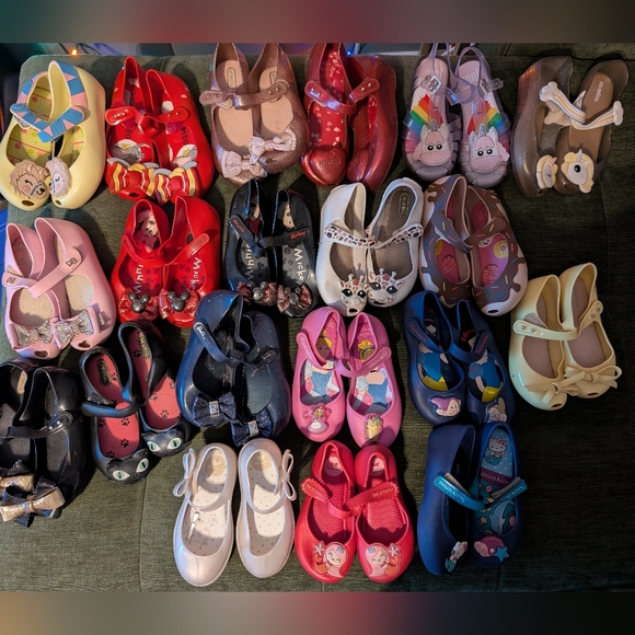 Mini Melissa | Shoes | 2 Pairs Mini Melissa Shoes Toddler Girls Disney ...